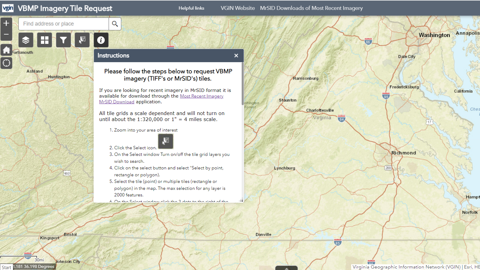 Virginia GIS Clearinghouse Apps & Maps